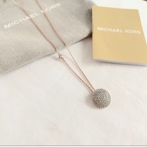 Michael Kors | Jewelry | Nwt Authentic Mk Rose Gold Tone Pave Disc ...